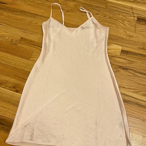 Aritzia | Dresses | Aritzia Pink Silk Dress | Poshmark